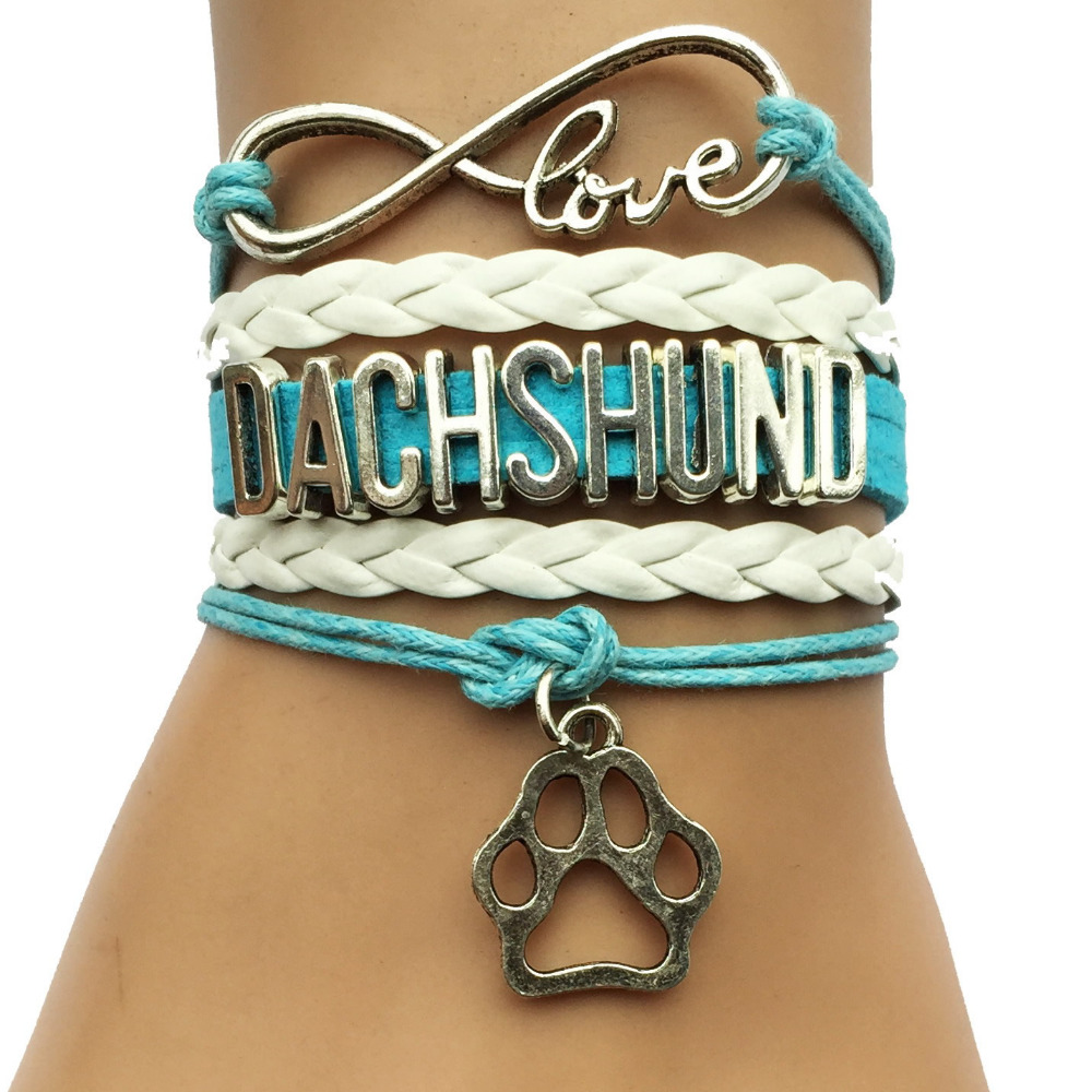 Dachshund Infinity Love bracelet